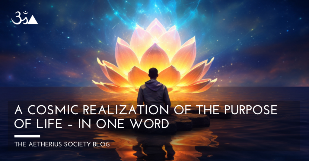A Cosmic Realization of the Purpose of Life – in One Word - The ...